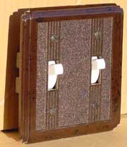 brown bakelite switch plates australia