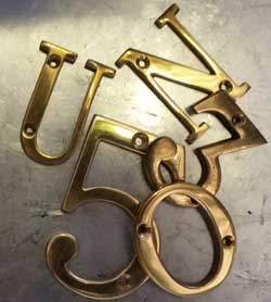 ENAMEL HOUSE NUMBERS